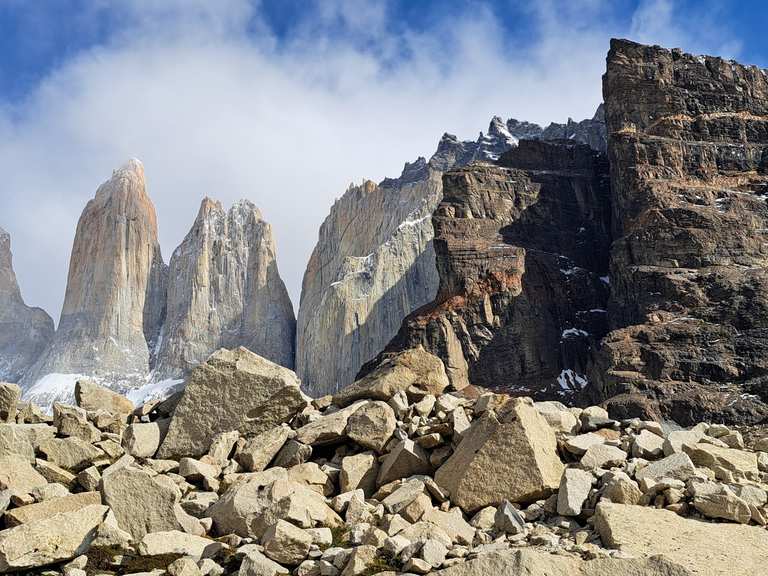 Mirador Torres vía sendero Las Torres y refugio Chileno ida y vuelta ...