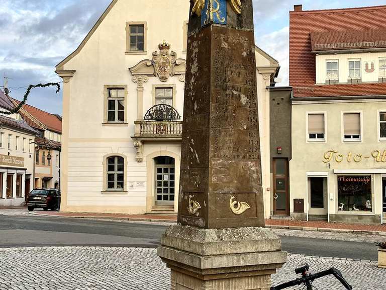 Electoral Saxon Distance Column, Wilsdruff Market Square - Cycle Routes ...