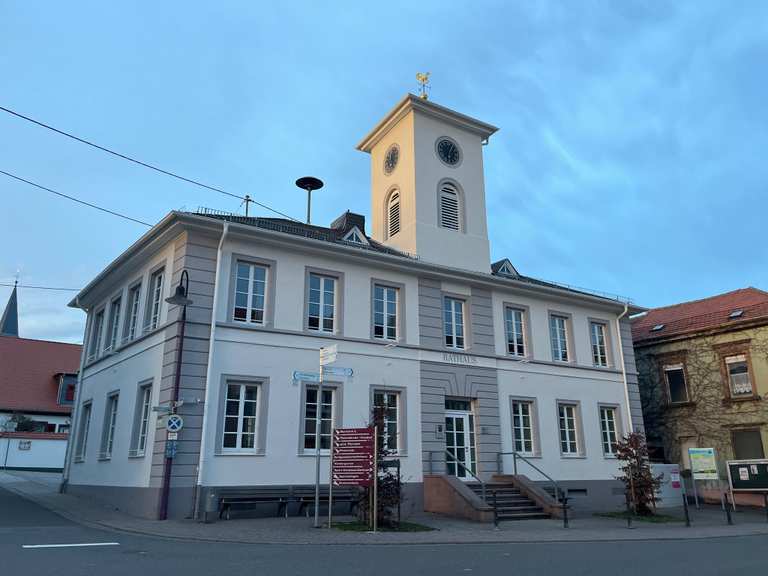 Die Pfrimm in Albisheim – Rathaus von Albisheim Runde von Albisheim ...