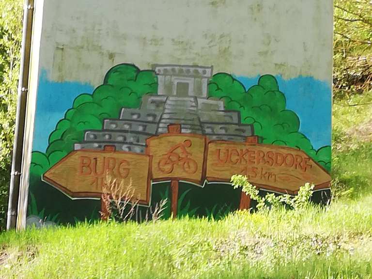 Mural on the A45 bridge - Cycle Routes and Map | Komoot