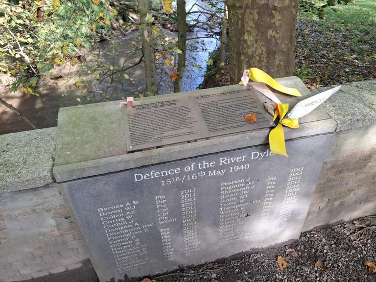 Mémorial "Defense of the river Dyle": Wanderungen und Rundwege | komoot