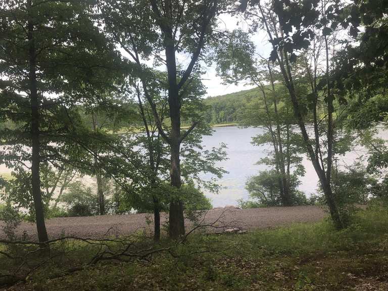 Moon Lake State Forest Recreation Area loop via 5 Tree Trail | mountain ...