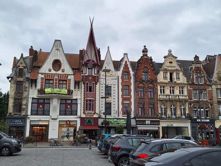 The facades of the main square Routes for Walking and Hiking | Komoot