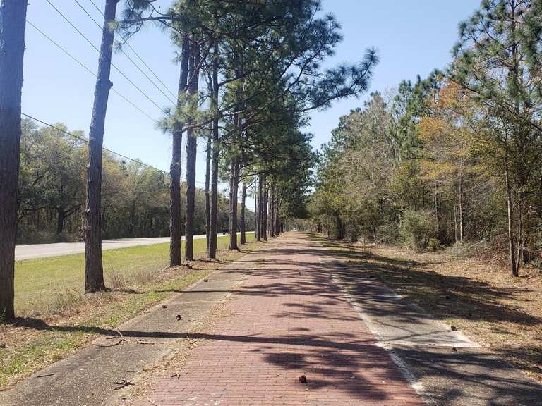 Blackwater Heritage State Trail & Florida SR1 Old Brick Road loop ...