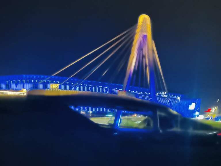 Ottergem Bridge Over the Ringvaart in Ghent - Cycle Routes and Map | Komoot