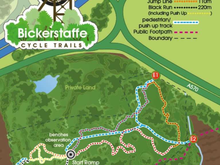 Bickerstaffe-Radwege: Mountainbike-Touren und -Trails | komoot