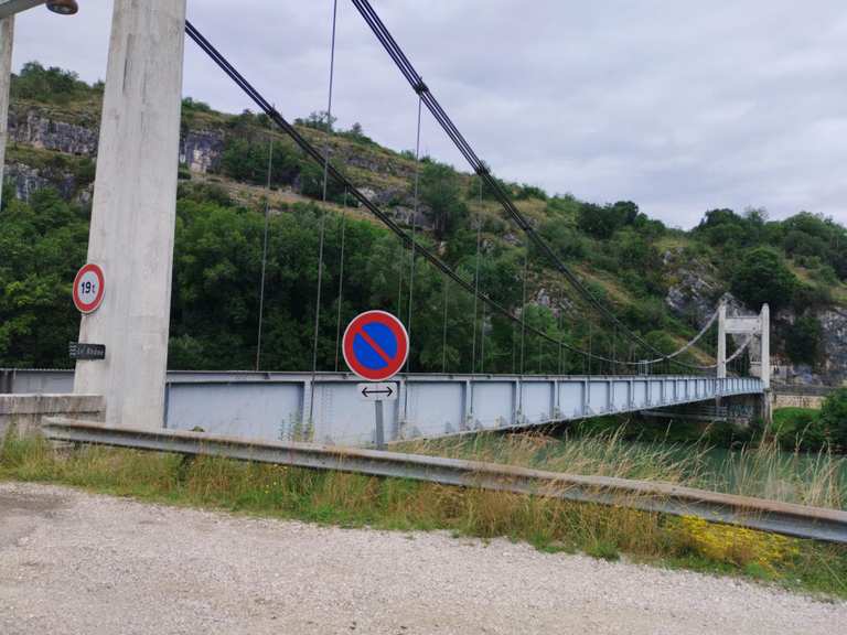 Suspension bridge over the Rhône - Cycle Routes and Map | Komoot