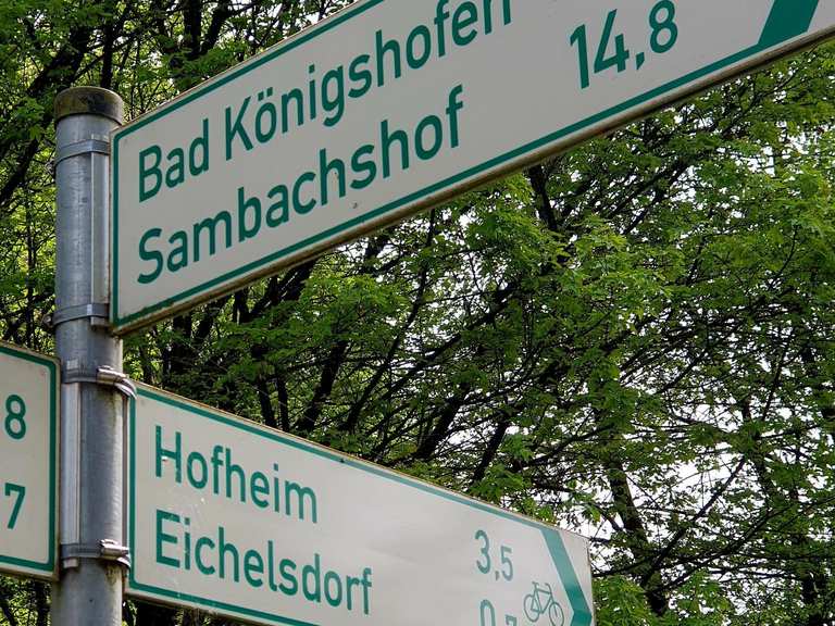 Important cycle route signpost - Cycle Routes and Map | Komoot