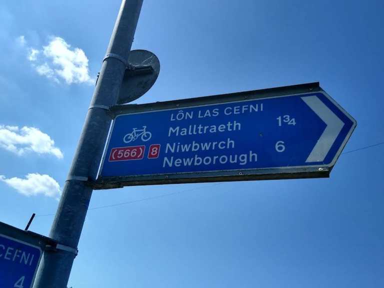Malltraeth Marsh Road Cycle Routes and Map | Komoot