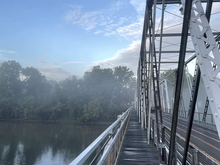 Washington Crossing Bridge Road Cycle Routes and Map | Komoot