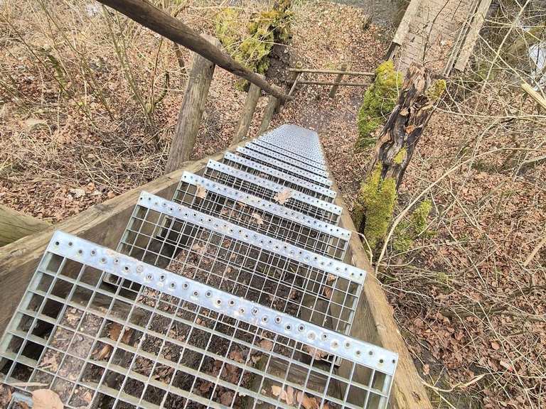 Steep ladder to waterfalls Routes for Walking and Hiking | Komoot