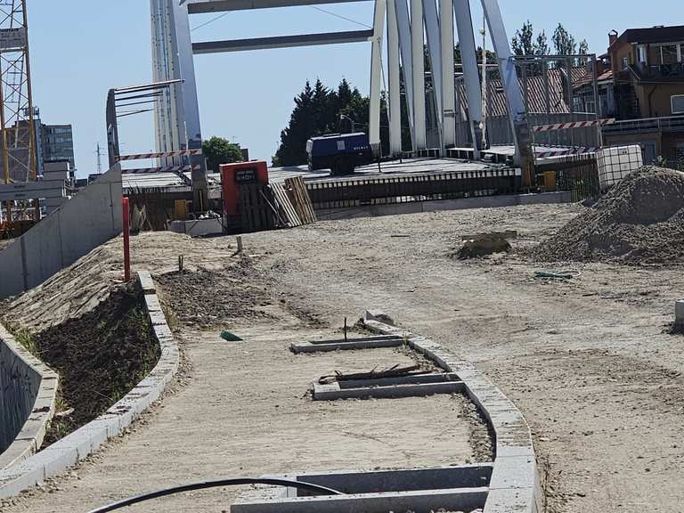 New bridge over the A28 - Cycle Routes and Map | Komoot