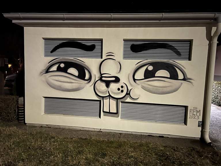Rabbit Mural in Hartberg Routes for Walking and Hiking | Komoot