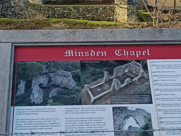 Minsden Chapel: Wanderungen und Rundwege | komoot