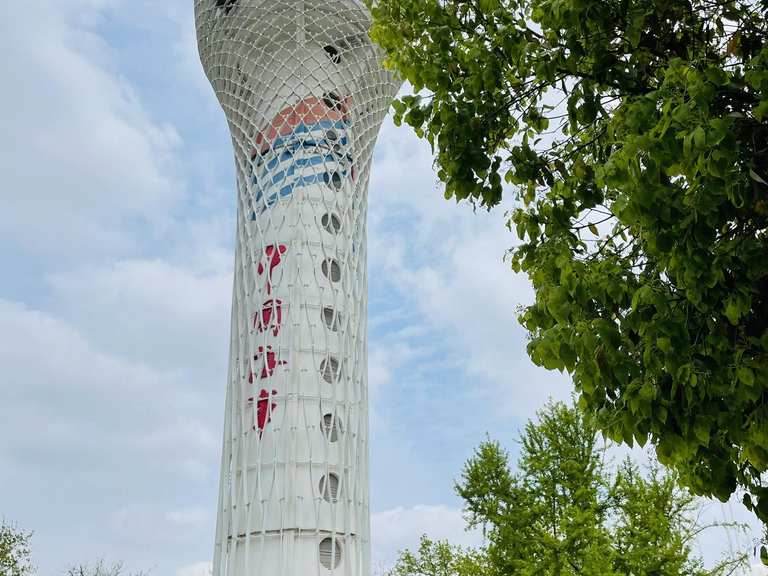 Xuhui Riverside Tower - 徐汇滨江海事塔: Wanderungen und Rundwege | komoot