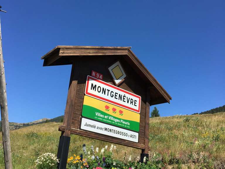 Ascent to Col de Montgenèvre from Cesana Torinese – Cycling Routes ...