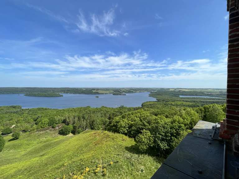 Julsø, Himmelbjerget en Slåensø - Loop op de Himmelbjerg Route ...
