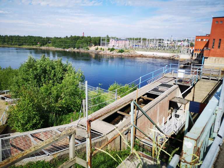 Escalera para peces en el río Kemijoki: Rutas de ciclismo de carretera ...