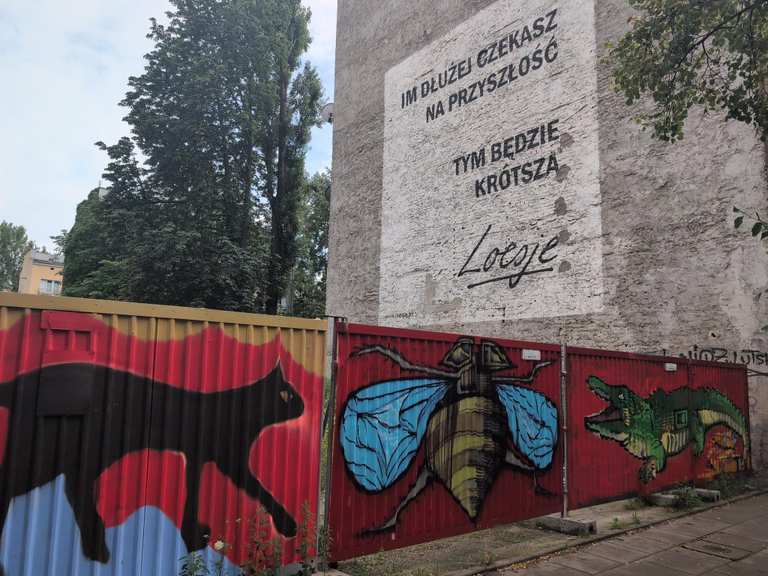 Loesje-Mural, Warschau: Wanderungen und Rundwege | komoot