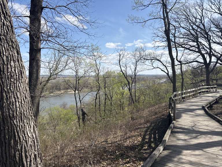 Stream, Cottonwood und Missouri Trail - Fontenelle Forest - Omaha ...