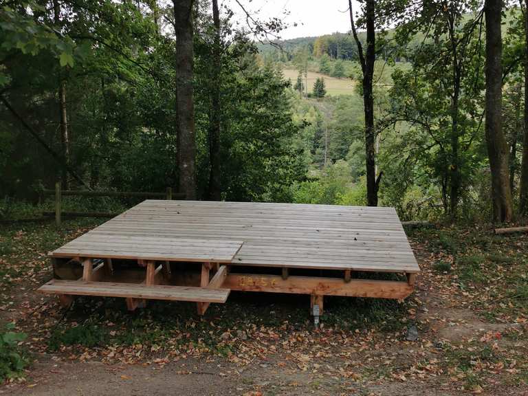 Trekking site and rest area with shelter - Mountain Bike Trails ...