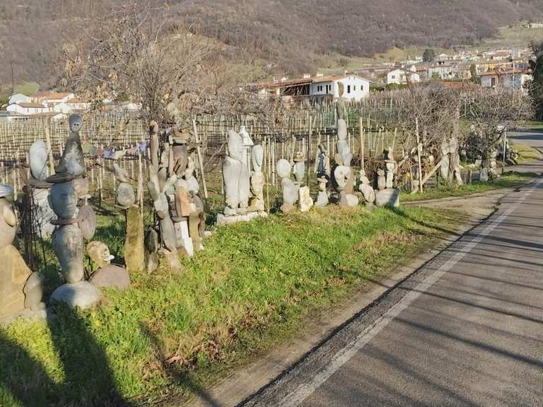 Cartizze Climb with Stone Sculptures - Road Cycle Routes and Map | Komoot