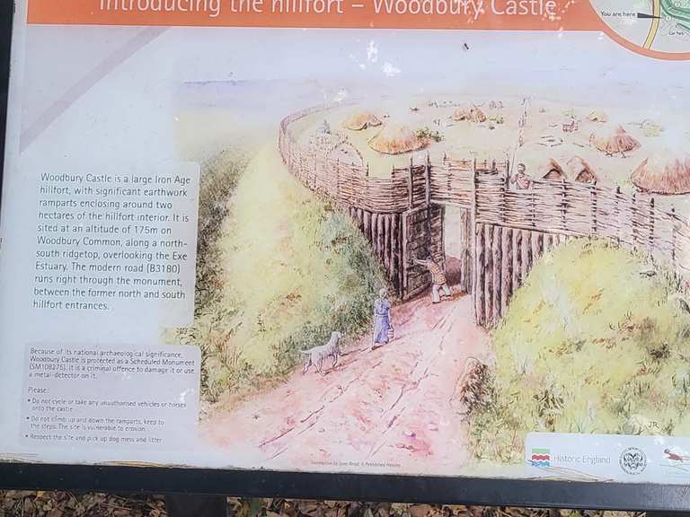 Woodbury Castle Iron Age Hillfort Routes for Walking and Hiking | Komoot