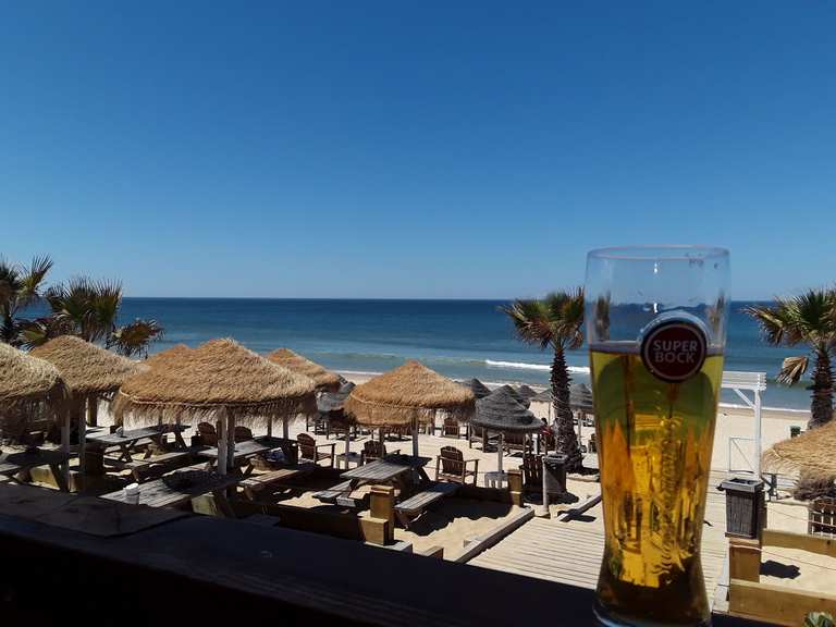 Praia da Fonte da Telha: Wanderungen und Rundwege | komoot