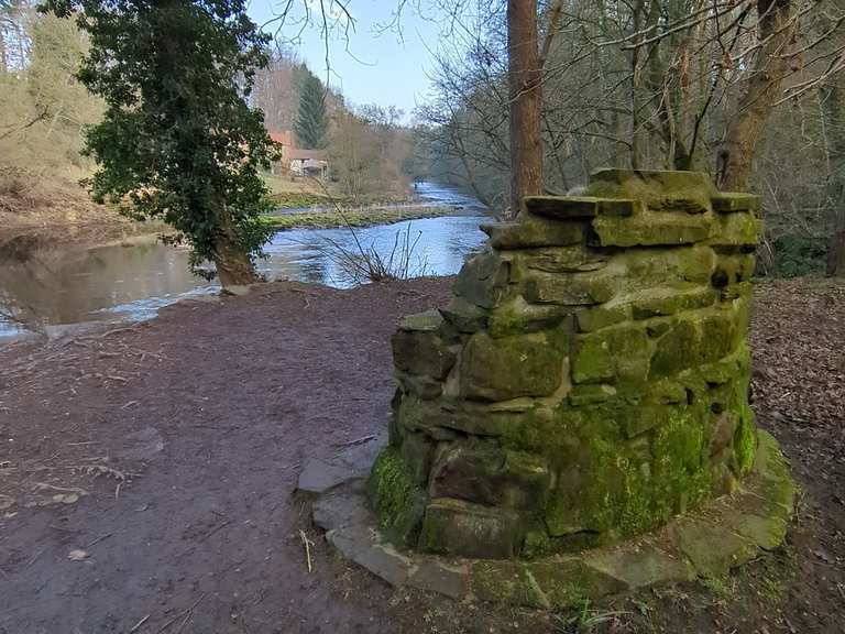 Nidd Gorge and Burgess Bridge – Bench w/View of Scotton Mill loop from ...