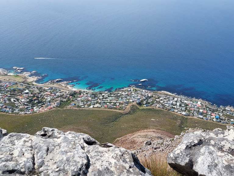 Swartkop summit with a view of Simon's Town and False Bay Routes for ...