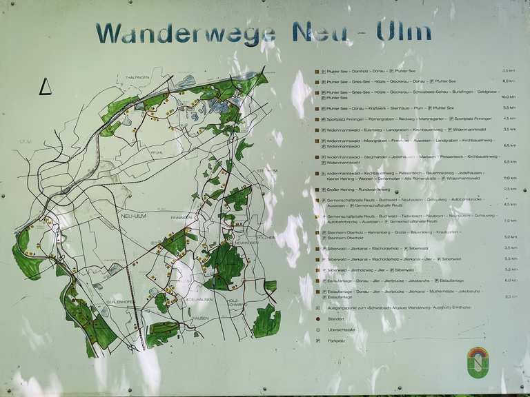 Hiking Trails Map Neu-Ulm – Hikes & How to Get There | Komoot