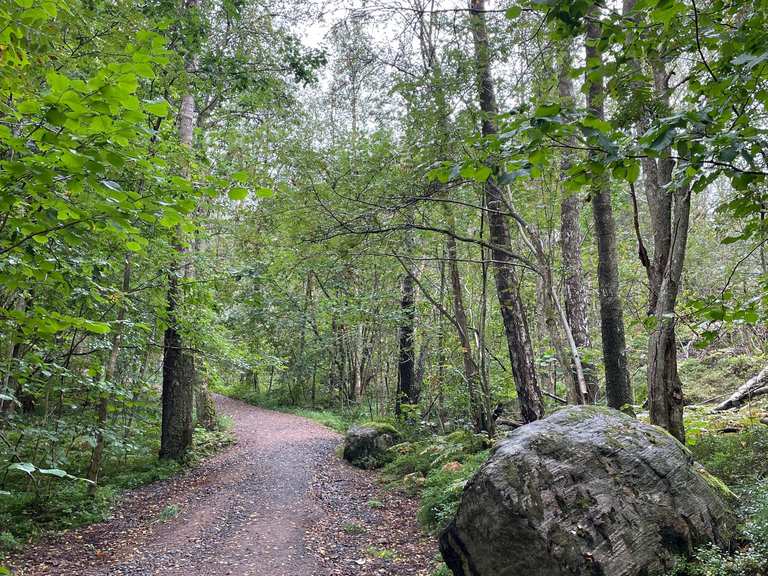 Loop to Gothenburg Botanical Garden - Änggårdsbergen Nature Reserve ...