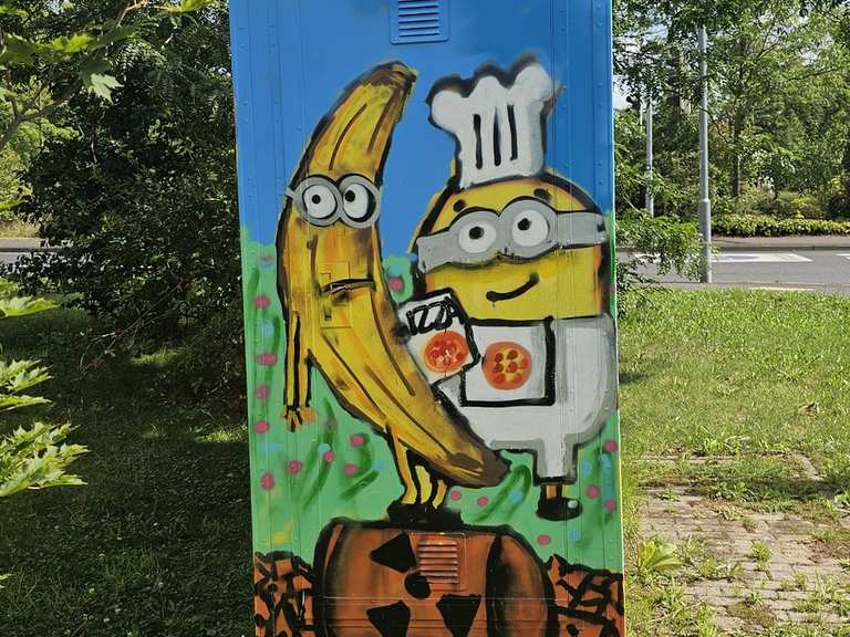 Minions Mural on Utility Box, Aschaffenburg Routes for Walking and ...