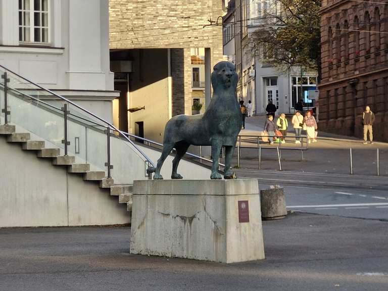 Gera Lion with Sparrow Routes for Walking and Hiking | Komoot