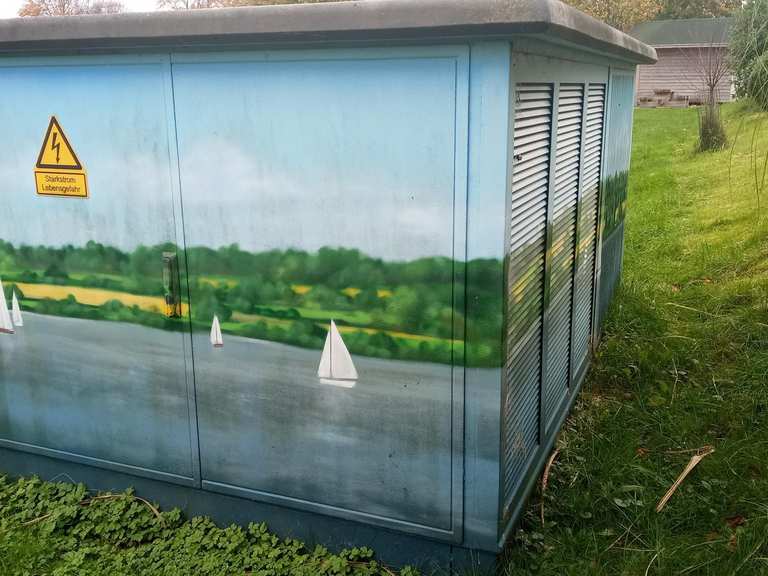 Westerholz Utility Box Mural - Mountain Bike Trails & Tracks | Komoot