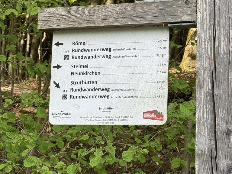 Panneau indicateur des sentiers de randonnée en boucle – Itinéraires ...