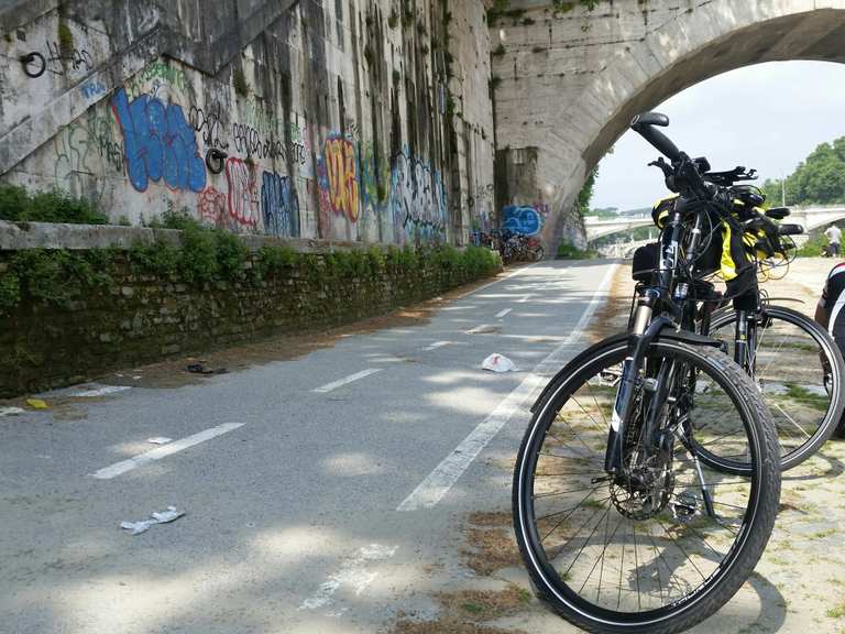 Rom: Tiber-Radweg/ Trastevere/ Piazza del Popolo/ Villa Borghese ...