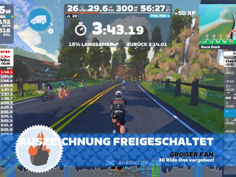 Zwift - Deca Dash in Watopia - Wahoo Kickr V6 | Rennrad-Tour | Komoot