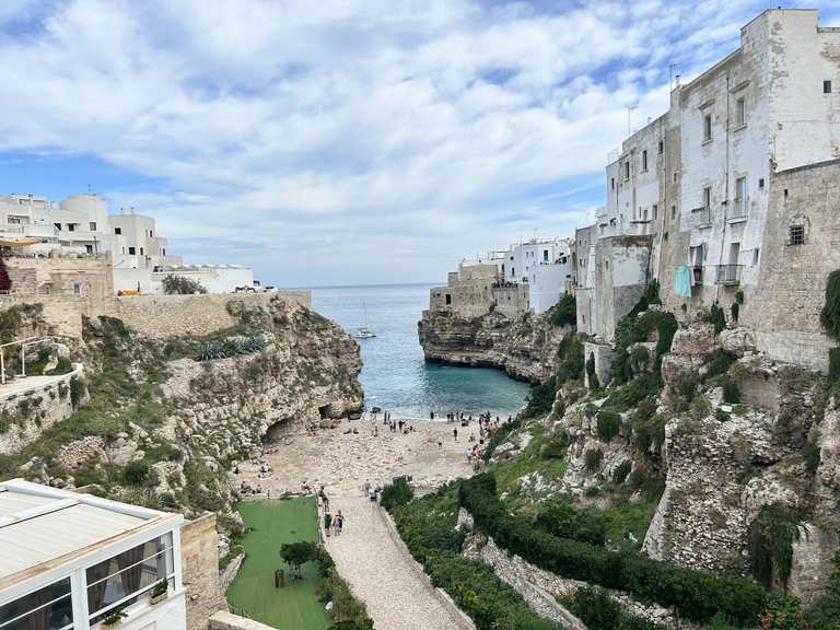 Statua di Polignano – Grotta Ardito delle Caldaie loop from Polignano a ...