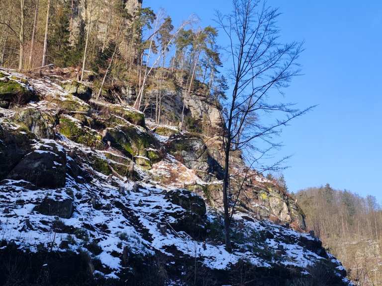 Sächs. Schweiz: Hockstein - Ritterfels - Brand | wandeling | Komoot