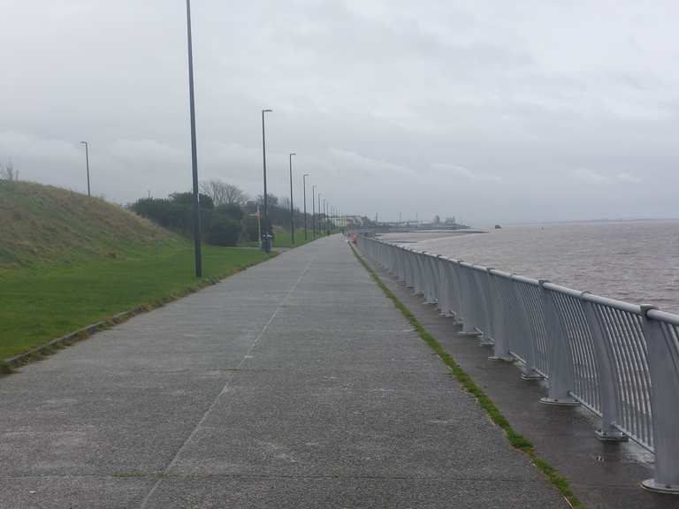 Otterspool Promenade Loop: Mersey Rd to Liverpool Marina via Southern ...