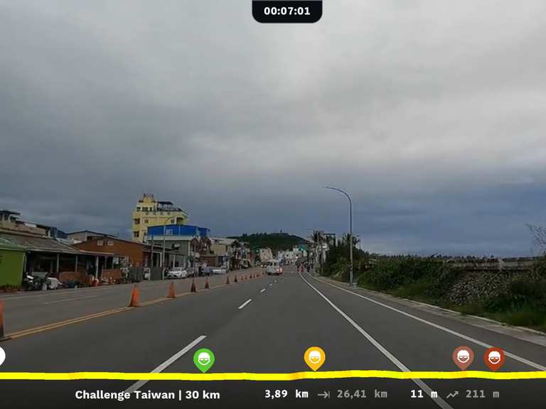 ROUVY Virtual route - Challenge Taiwan | Rennrad-Tour | Komoot