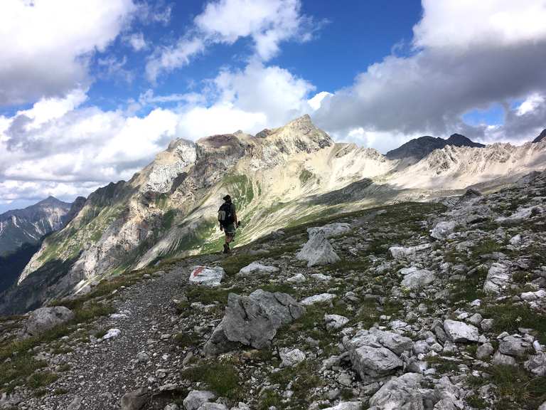 A little scree underfoot — Lechtaler High Trail in Austria | Hiking ...