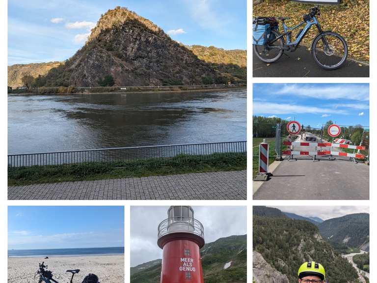 Der komplette Rheinradweg von der Quelle bis zur Mündung 😁 | Komoot