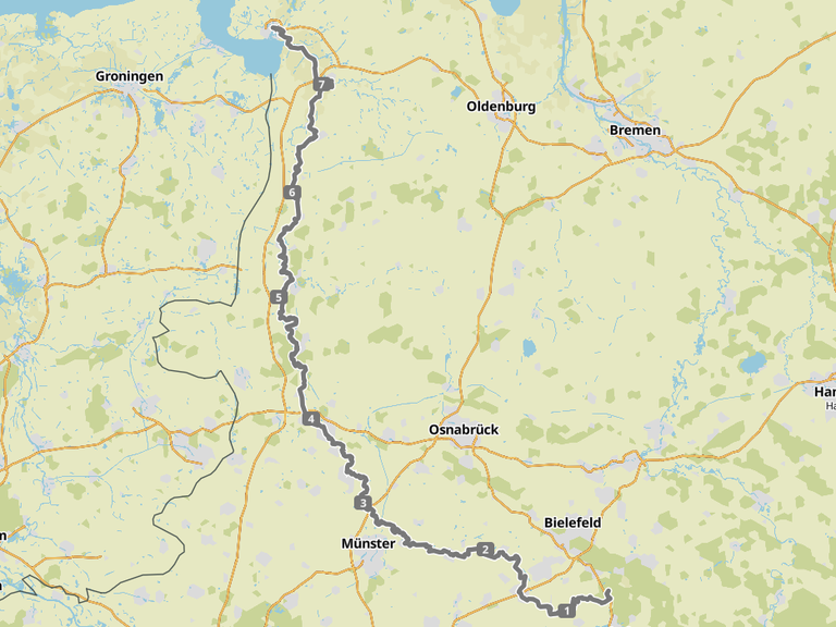 Der EmsRadweg – in 7 Etappen von der Quelle an die Nordsee | Komoot