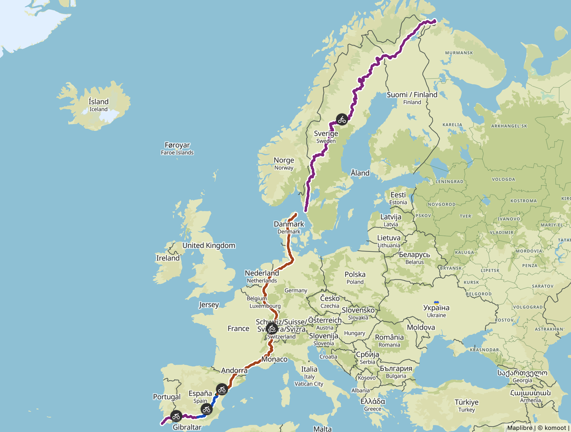 Planed_European Connection Trail - Divide Extented | Komoot