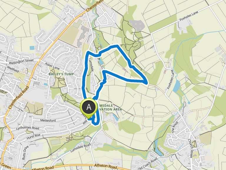 View of Matlock – Lumsdale Waterfall Loop from Matlock | hike | Komoot
