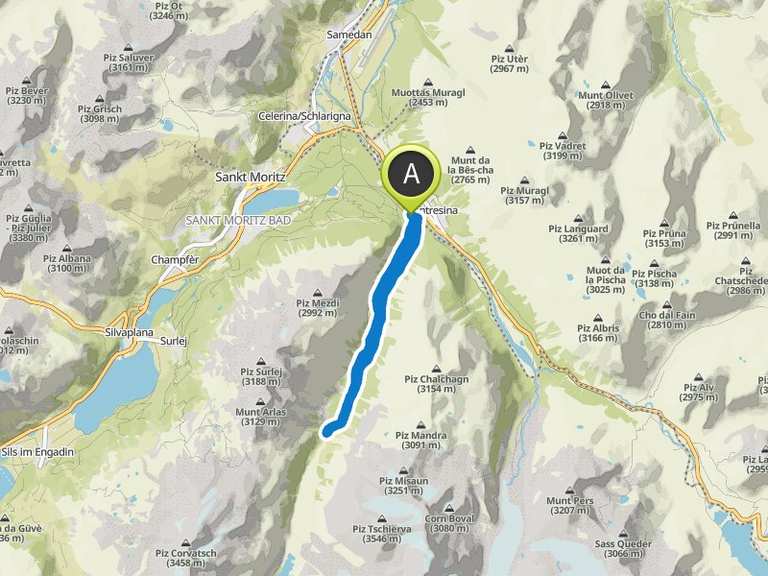 Via Val Roseg – From Pontresina to Roserg Runde von Pontresina ...