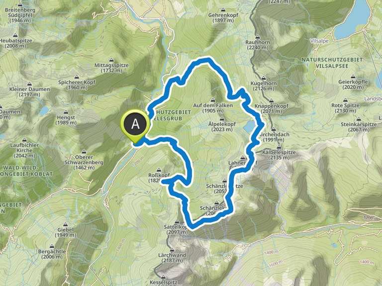 Blick ins Tal – Schrecksee Runde von Giebelstraße | Wanderung | Komoot