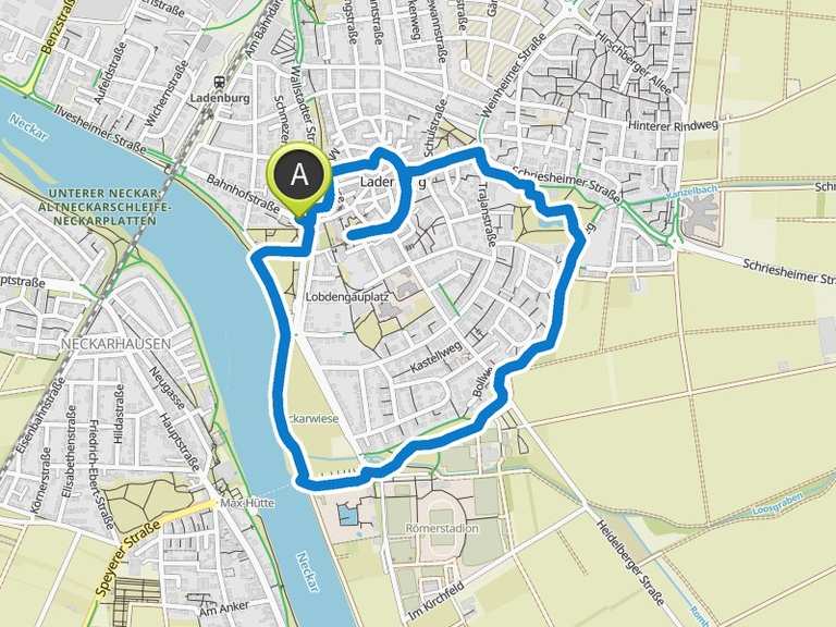 Marktplatz Ladenburg – Aussichtsplattform Runde von Ladenburg ...